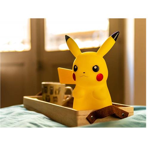 Pokemon, Pikachu Lamp with Remote Control, Yellow - eoutlet.co.uk