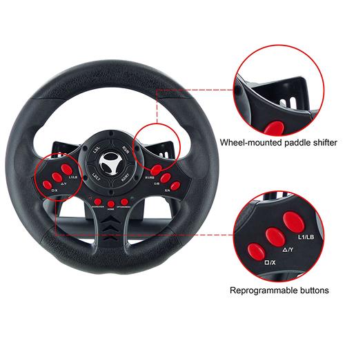 Subsonic Universal Racing Wheel with Pedals (PS4/Slim/Pro/Xbox One/S ...