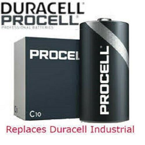 Duracell Procell C Battery 10 Pack - eoutlet.co.uk