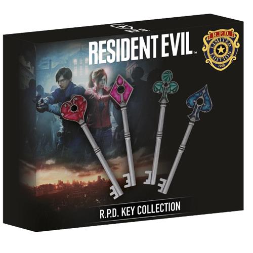 Resident Evil 2 Remake Keys Collection Set of 4 Pcs - eoutlet.co.uk