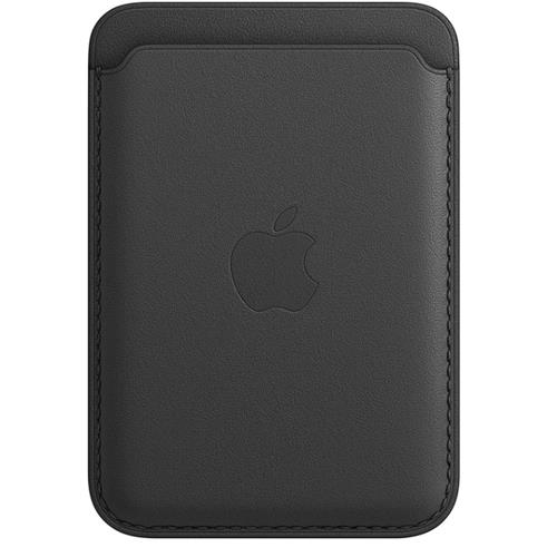 Apple Leather Wallet with MagSafe (for iPhone) - Black - eoutlet.co.uk